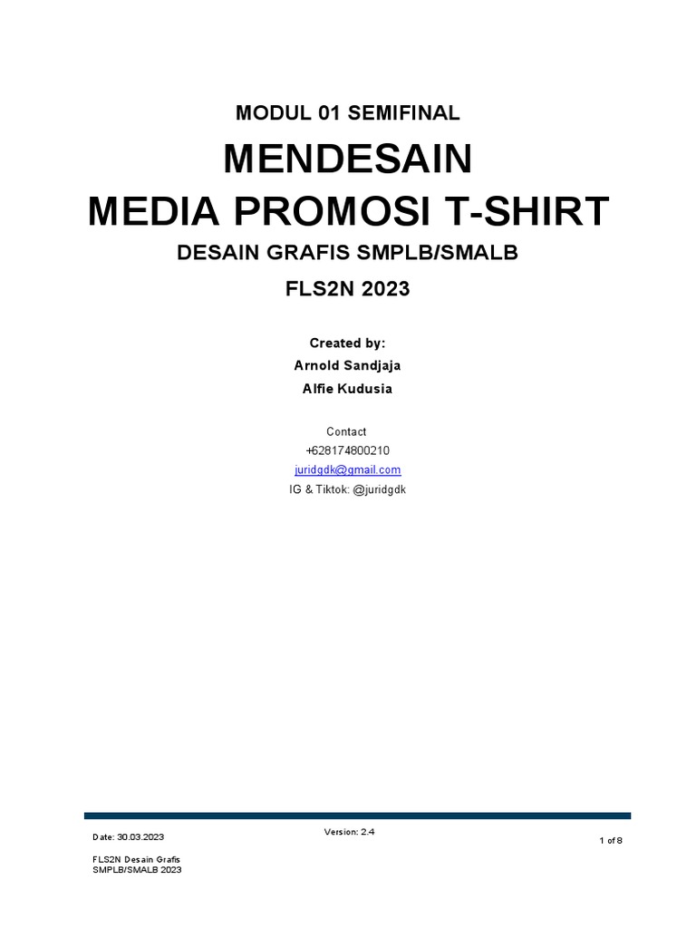 MODUL 01 SEMIFINAL FLS2N 2023 Desain Grafis | PDF