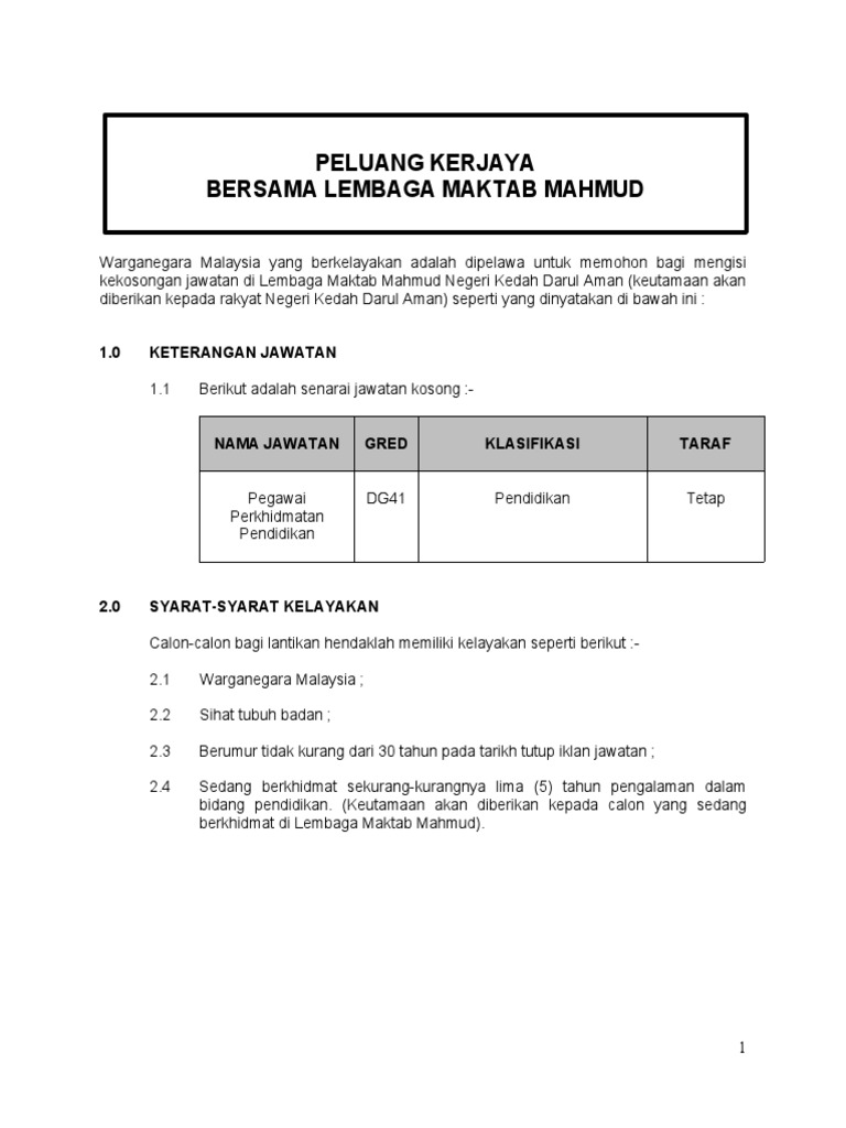 Iklan Jaw PPP DG41 2022 | PDF