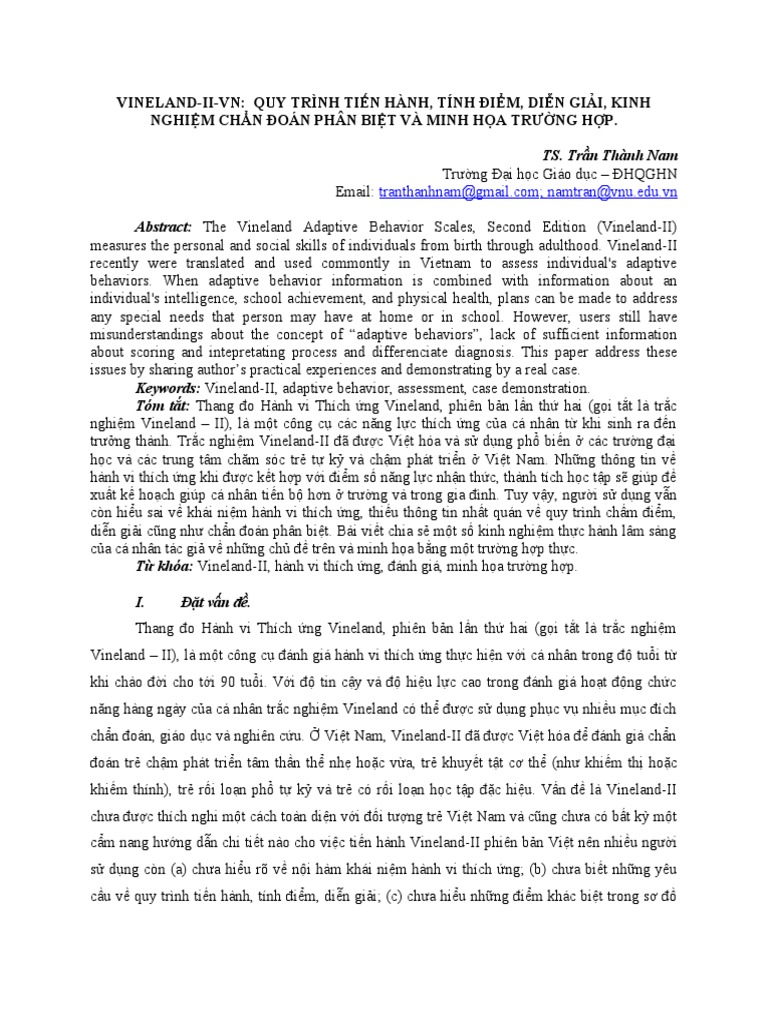 16.9.14 Gioi Thieu Vineland-II Va Kinh Nghiem Su Dung | PDF