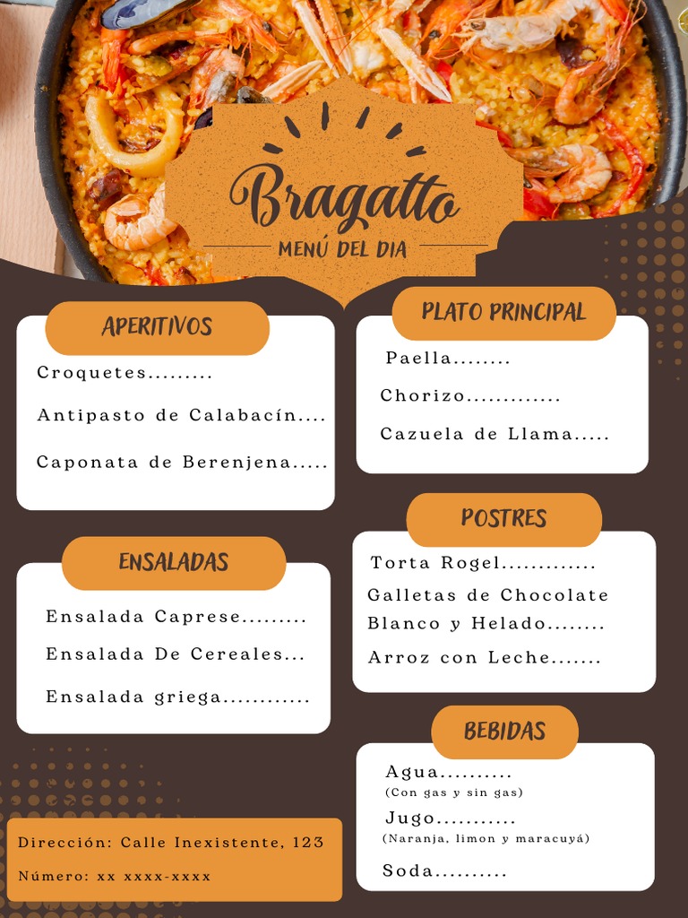 Cardápio Espanhol | PDF