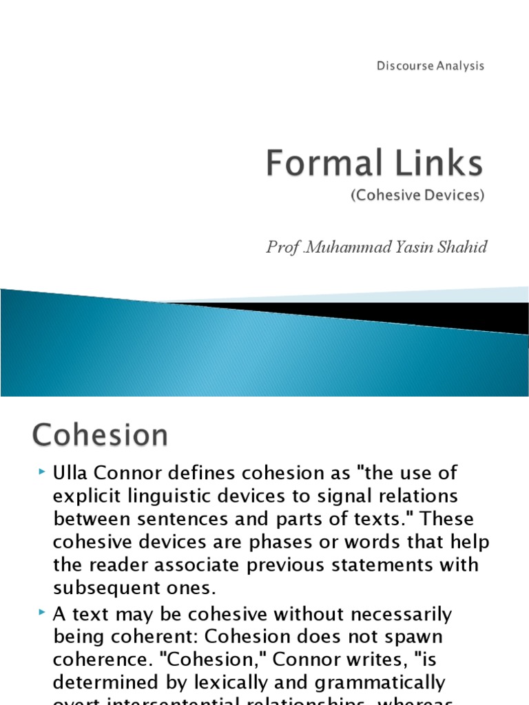 Formal Links Slides | PDF | Sentence (Linguistics) | Verb