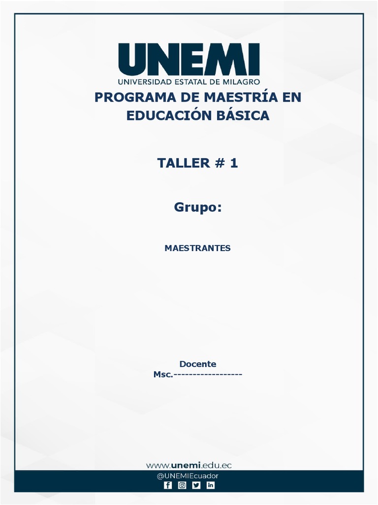 Formato de Taller | PDF