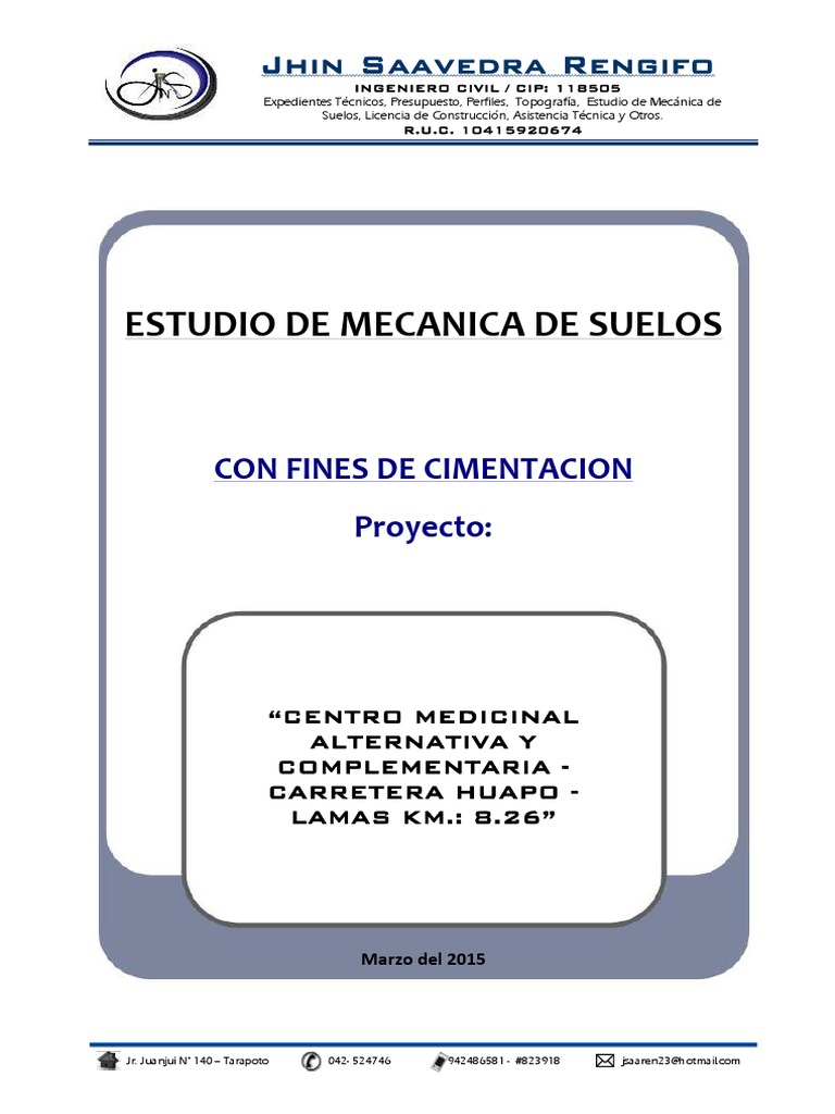 Inf Tec EMS Libertad | PDF | Fundación (Ingeniería) | Hormigón