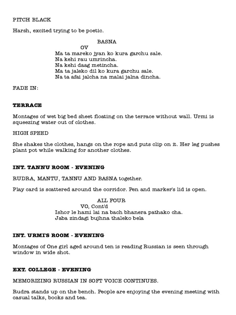 Working Draft Mero Pyaro Aparadh | PDF