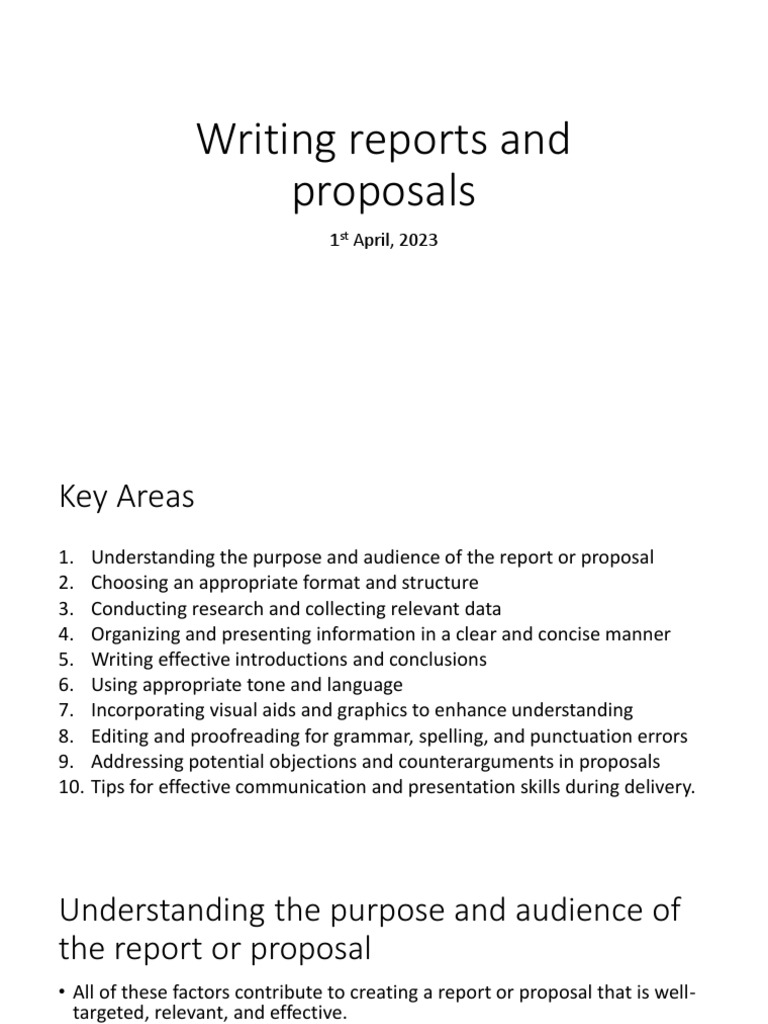 Writing Reports and Proposals | PDF | Proofreading | Data