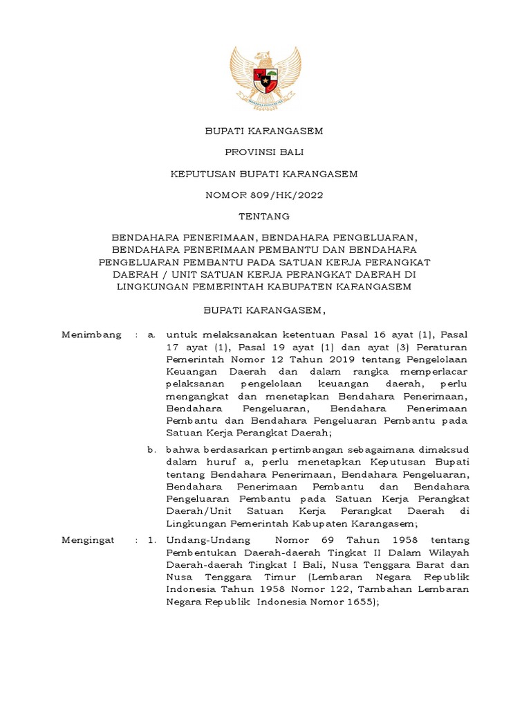 05 SK Bendahara 2023 | PDF