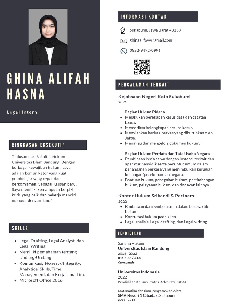 CV - Ghina Alifah Hasna | PDF