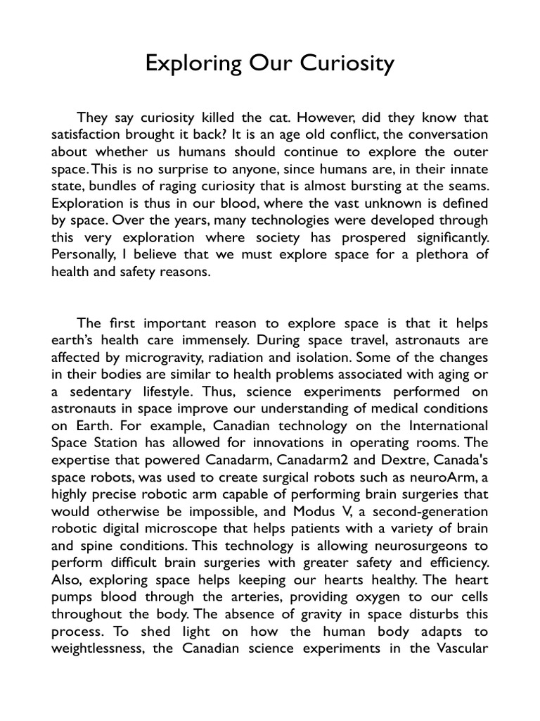 Exploring Our Curiosity | PDF | Heart | Clinical Medicine