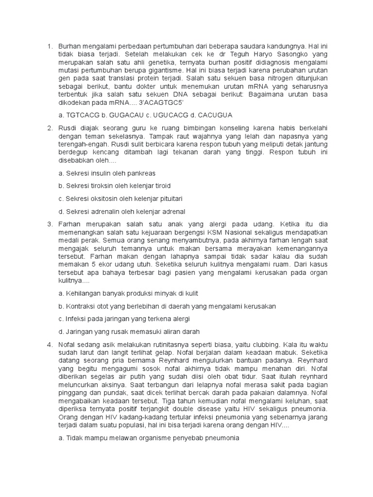 Latihan Soal Osn Ipa 2023 | PDF