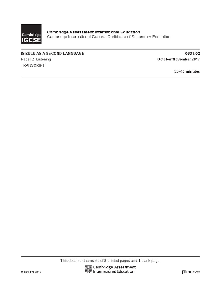 Cambridge International General Certificate of Secondary Education | PDF | Qualifications ...