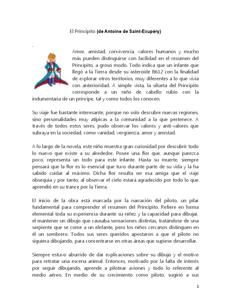 El Principito | PDF | El Principito