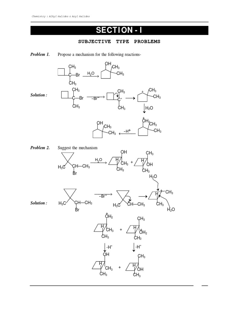 Alkyl Halides & Aryl Halides-02 - Solved Problems | PDF | Methyl Group | Chlorine
