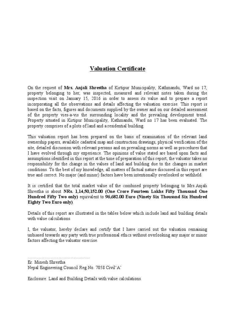 Property Valuation | PDF | Real Estate Appraisal