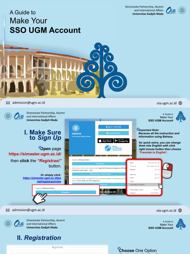 A Guide To Make Your SSO UGM Account - Gasal 2022 | PDF | Password ...