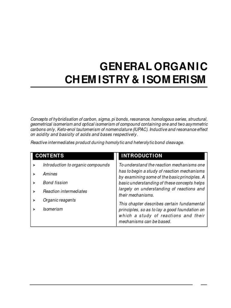 General Organic Chemistry-01 - Theory | PDF | Alkene | Alkane