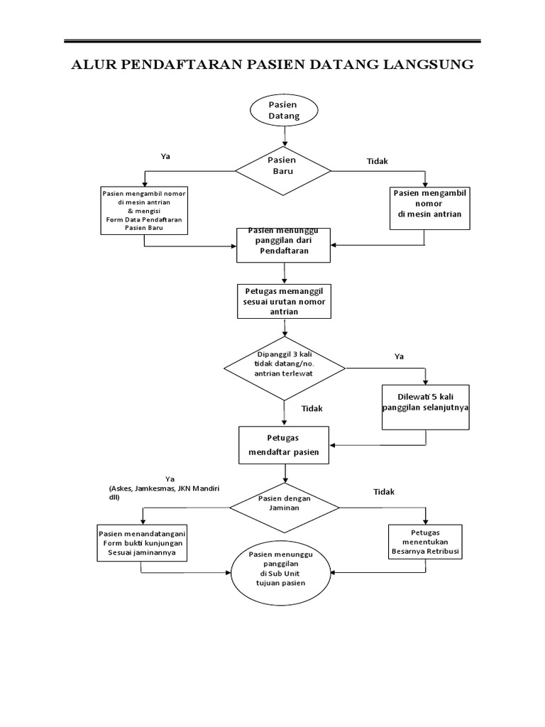 Alur Pelayanan Pasien Datang Langsung | PDF