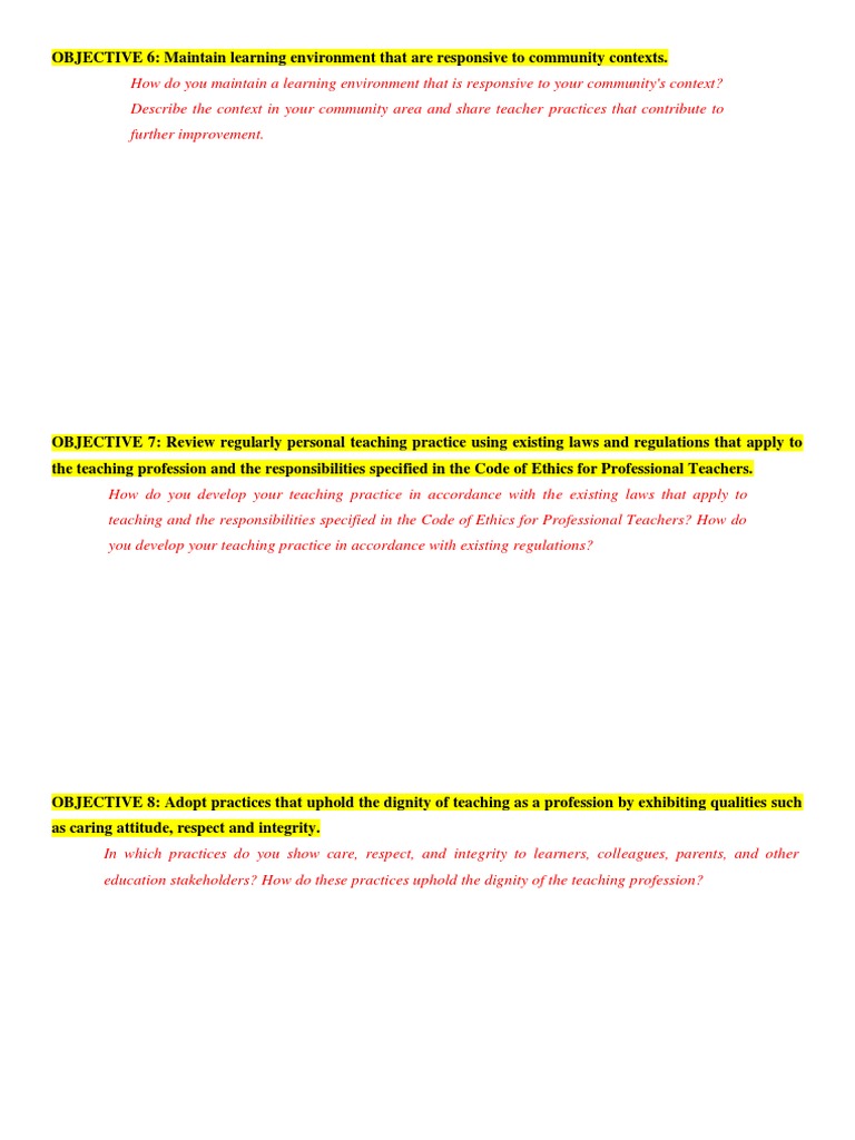 Teacher Reflection Form 2023 | PDF | Teachers | Learning