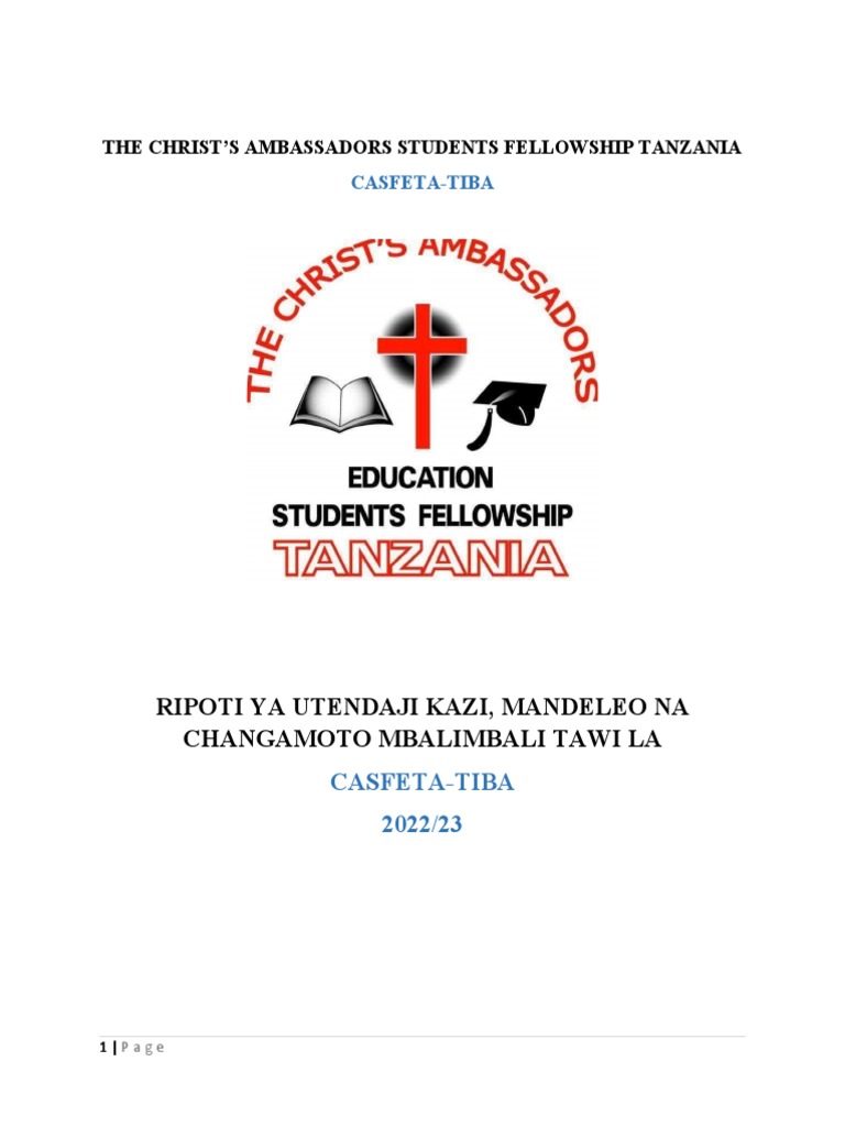 Casfeta - Taarifa-1 (1) C0MPLETELY3 | PDF