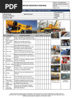 Mobile Crane Inspection Checklist | PDF | Crane (Machine) | Transport