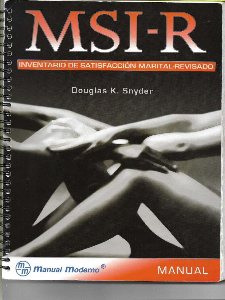 MSI-R (Inventario de Satisfacción Marital Revisado) MANUAL | PDF