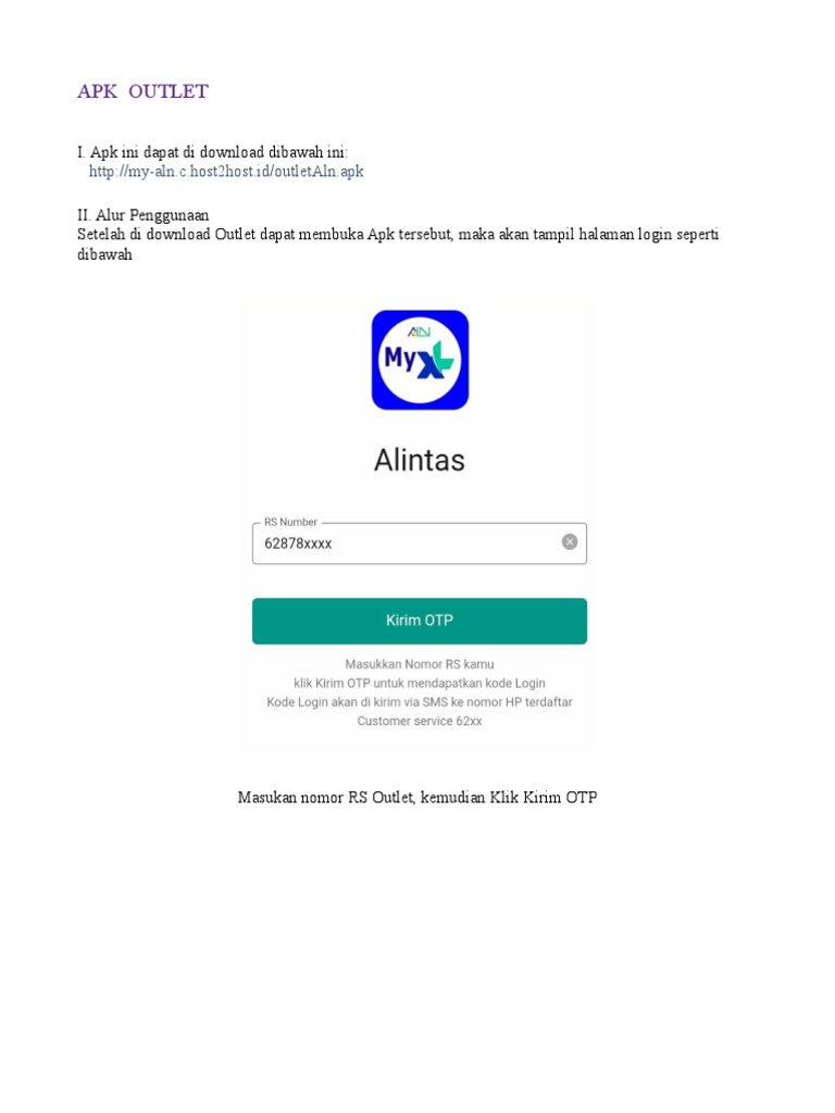 Petunjuk Penggunaan APK RO MYALN | PDF
