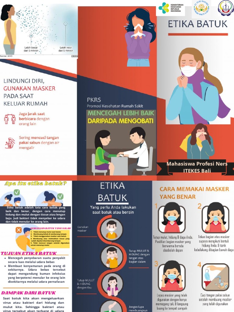 Leaflet Etika Batuk yang Efektif | PDF