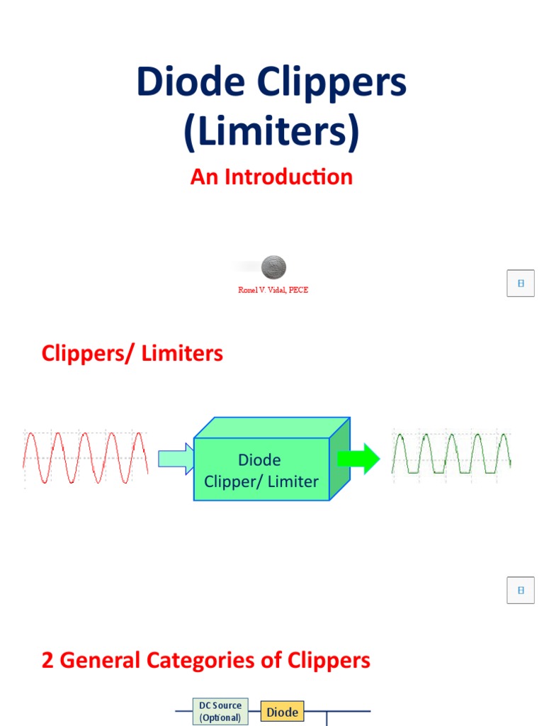 Introduction To Diode Clippers (Limiters) | PDF