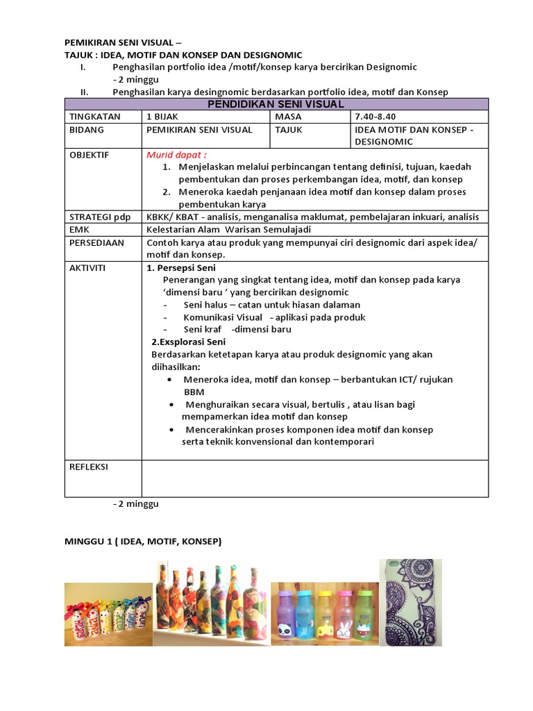 Seni Visual: Idea dan Designomic | PDF | Karier & Perkembangan | Seni