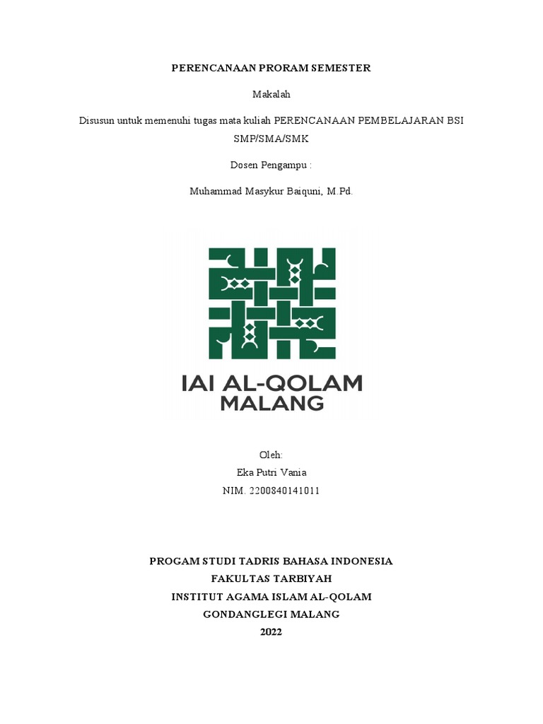 Perencanaan PROMES | PDF