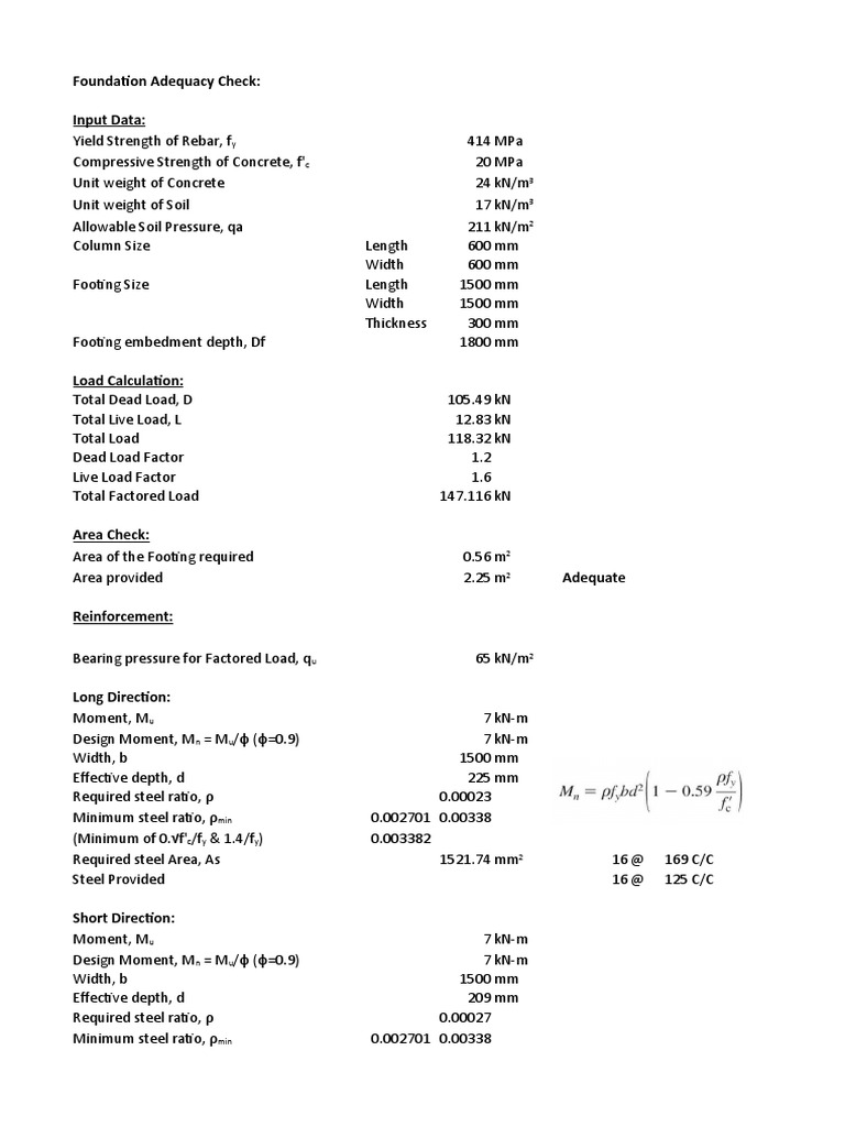 Footing Adequacy Check | PDF | Chess Theory | Chess