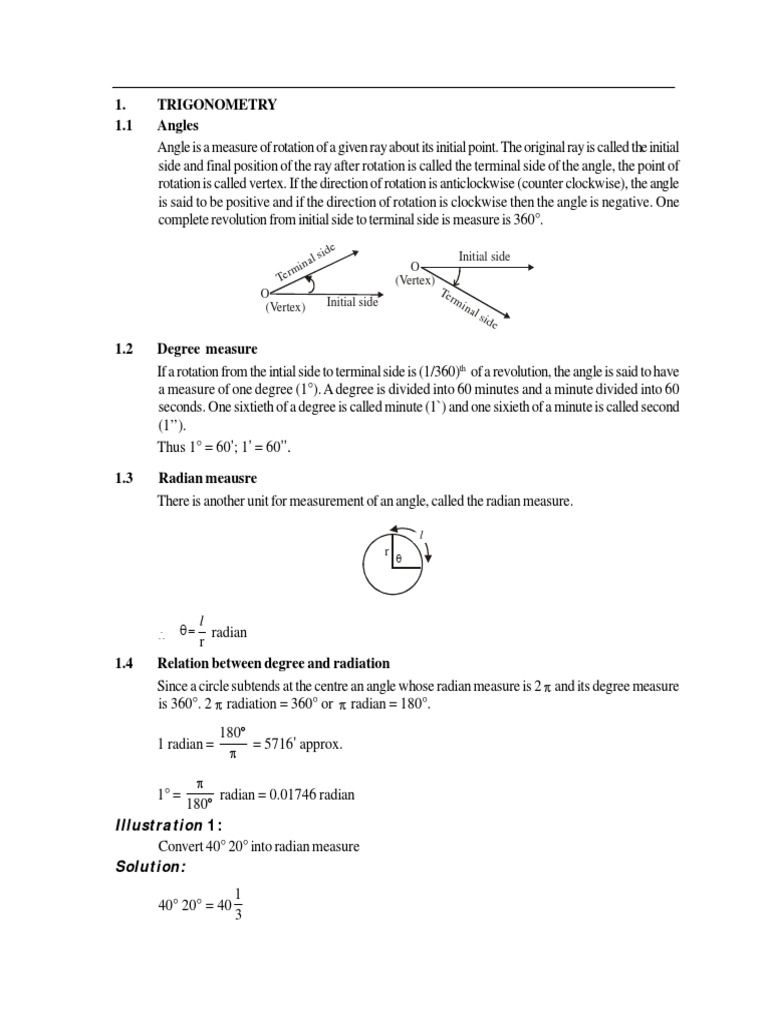 1-Basic Mathematics-01-Theory | Download Free PDF | Numbers | Angle