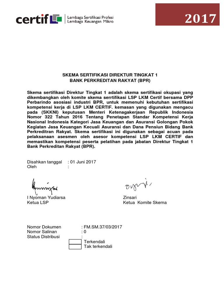 Ss Direktur TK 1 BPR | PDF