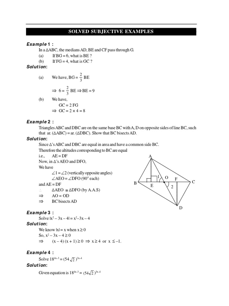 Basic Mathematics-02-Solved Example | PDF | Triangle | Area Basic Mathematics-02-Solved Example | PDF | Triangle | Area