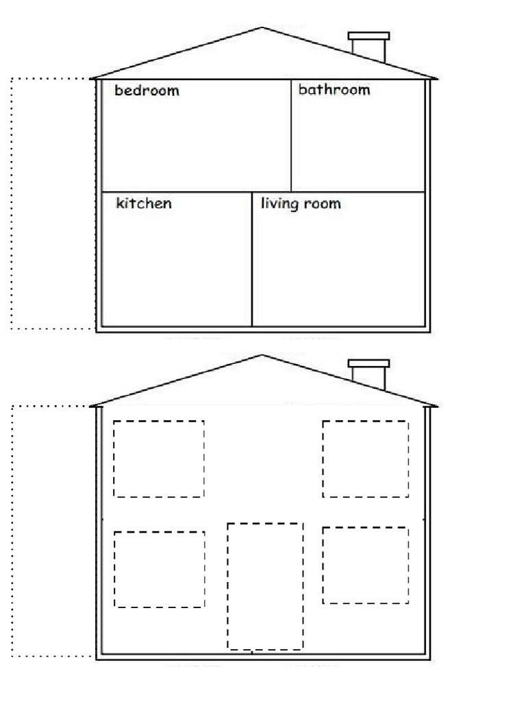 Cut and Stick House Craft | PDF
