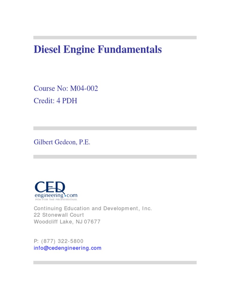 Diesel Engine Fundamentals R1 | PDF | Internal Combustion Engine ...