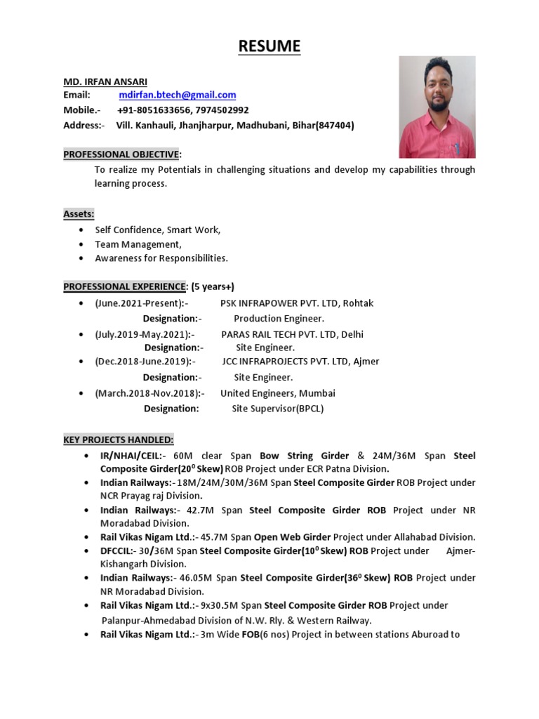 Resume Irfan 2023 | PDF