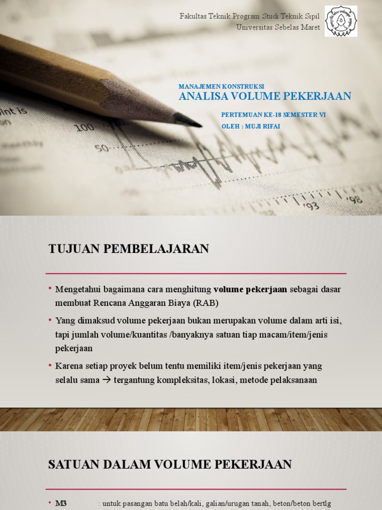 Analisis Volume Pekerjaan Konstruksi | PDF