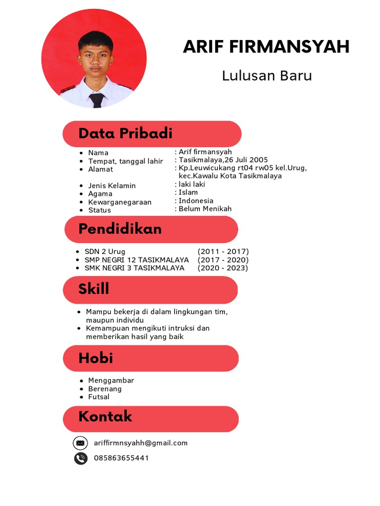 CV Arif Firmansyah | PDF