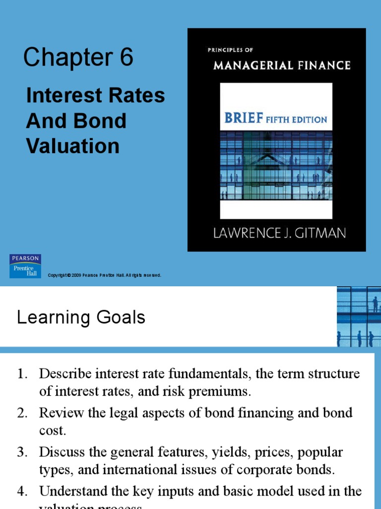 01. Gitman_PPT_ch06 Bond Valuation | PDF | Bonds (Finance) | Yield Curve