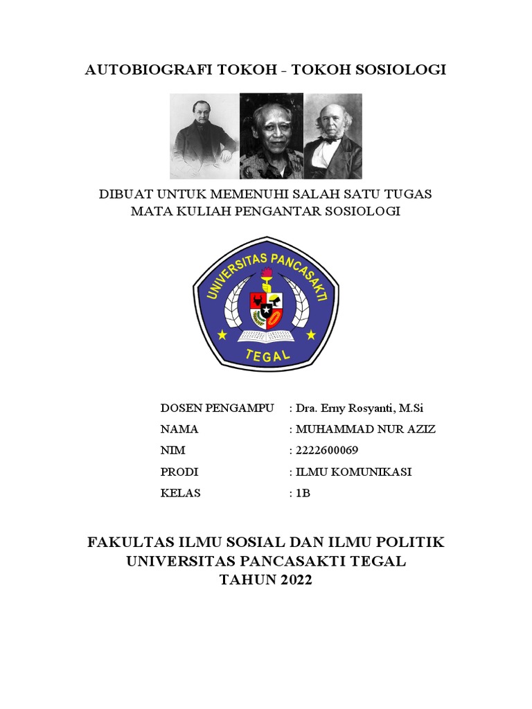 Sampul Autobiografi Tokoh Sosiologi | PDF