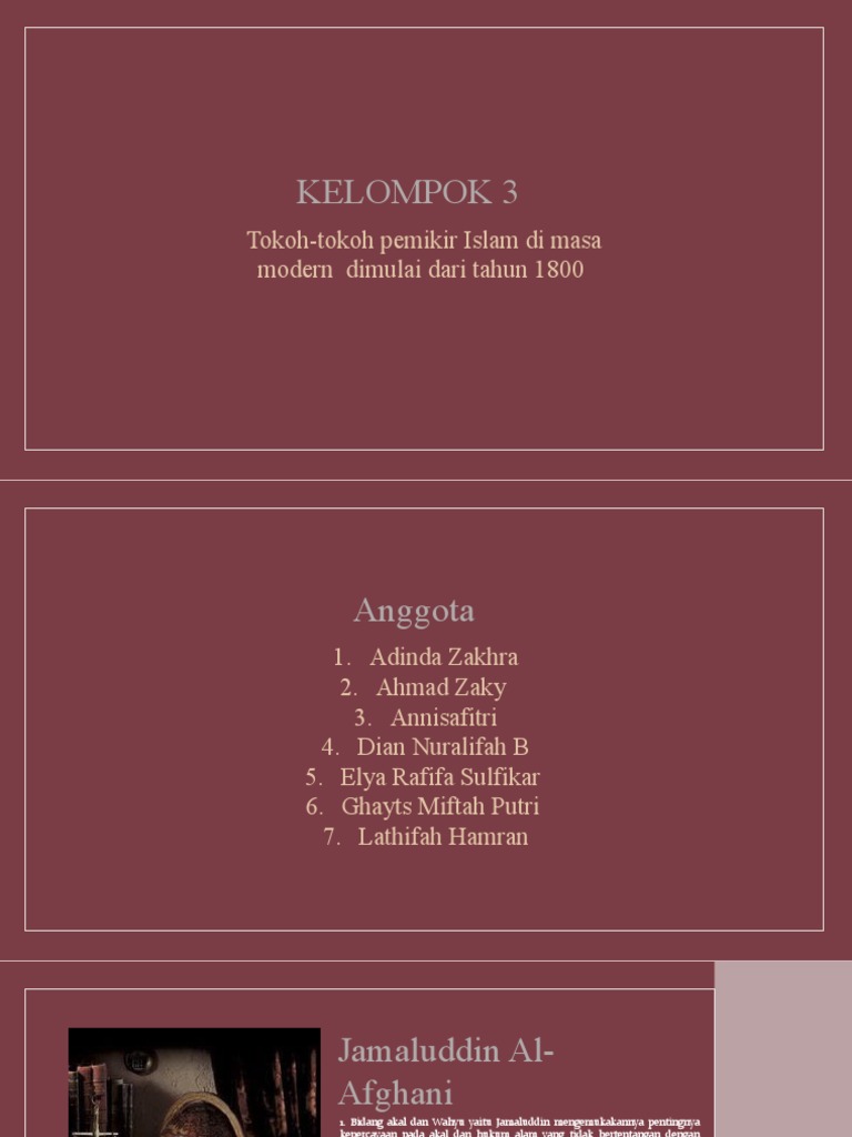 Tokoh Pemikir Islam | PDF