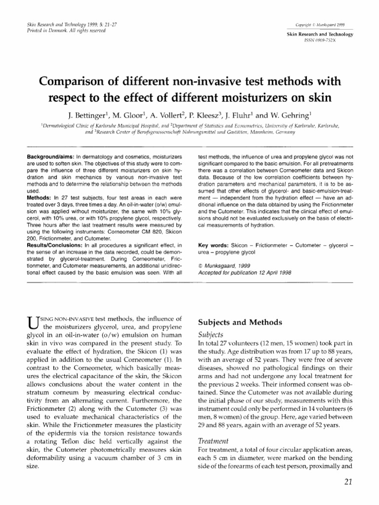 Comparison of Different Non-Invasive Test Methods With Respect To The ... Comparison of Different Non-Invasive Test Methods With Respect To The ...