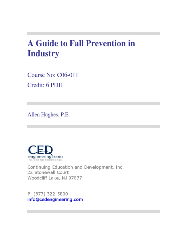 A Guide To Fall Protection in Industry R1 | PDF | Stairs | Friction
