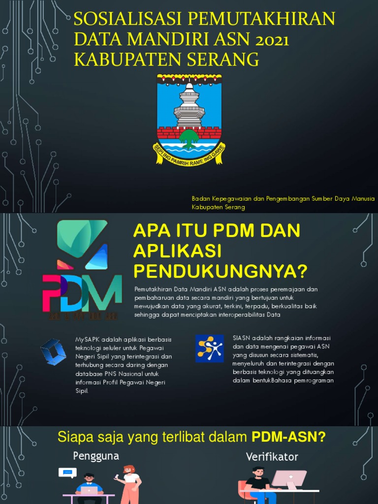 Materi Sosialisasi Pemutakhiran Data Mandiri Asn 2021 | PDF