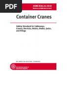 Asme B30.2 2022 | PDF | Crane (Machine) | Brake