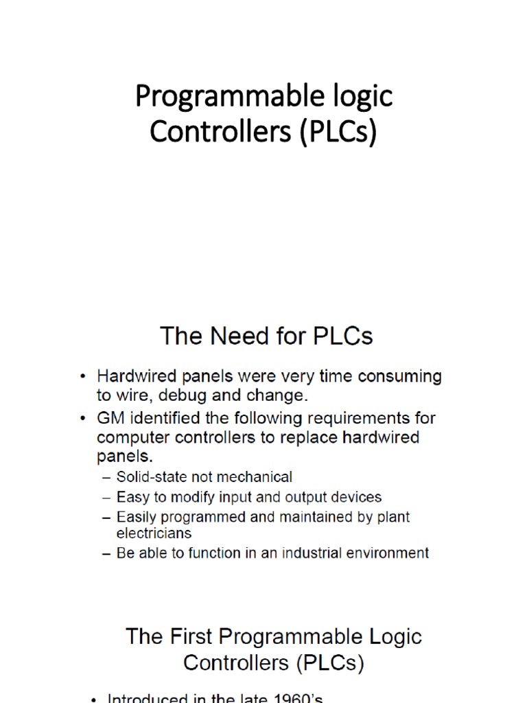PLC PPT According To Syllabus | PDF