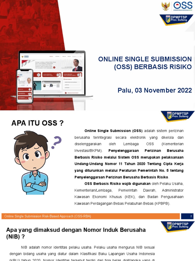 Paparan Oss Dinas Tenaga Kerja Dan Transmigrasi | PDF