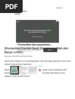 Struktur Penulisan Surat Resmi | PDF