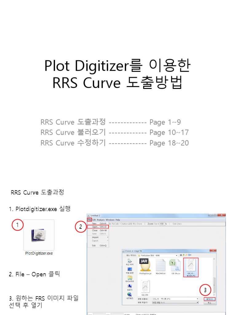 Plot Digitizer를 이용한 RRS Curve 도출방법 - 1 | PDF