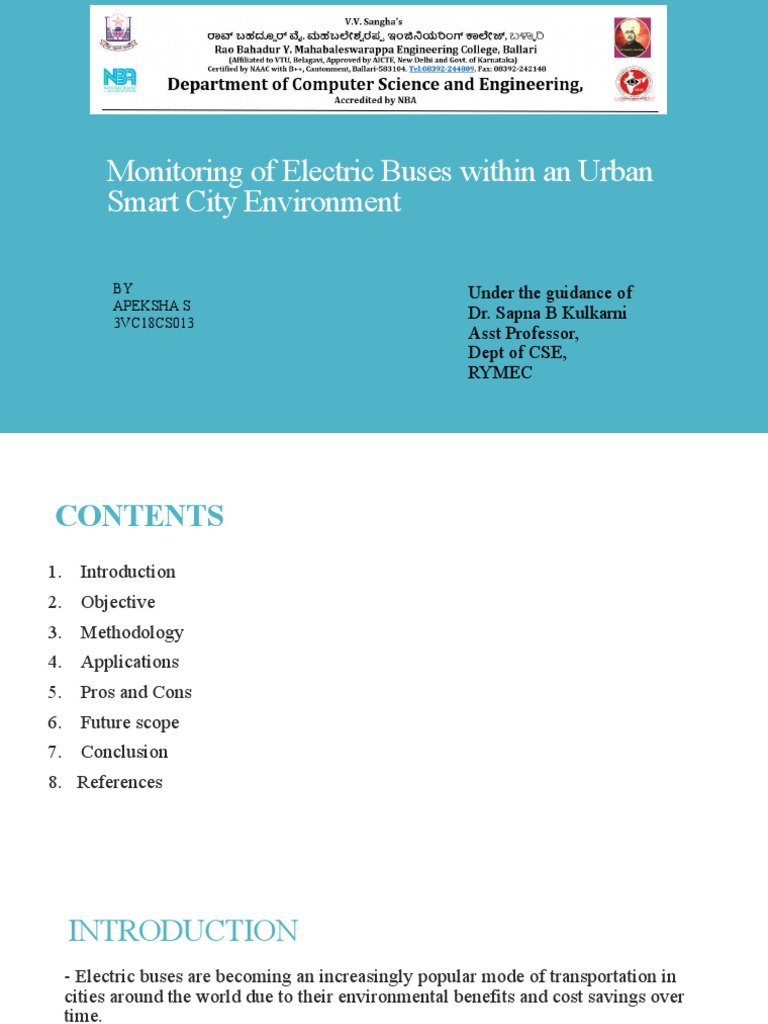 Monitoring of Electric Buses Within An Urban Smart City Environment ...